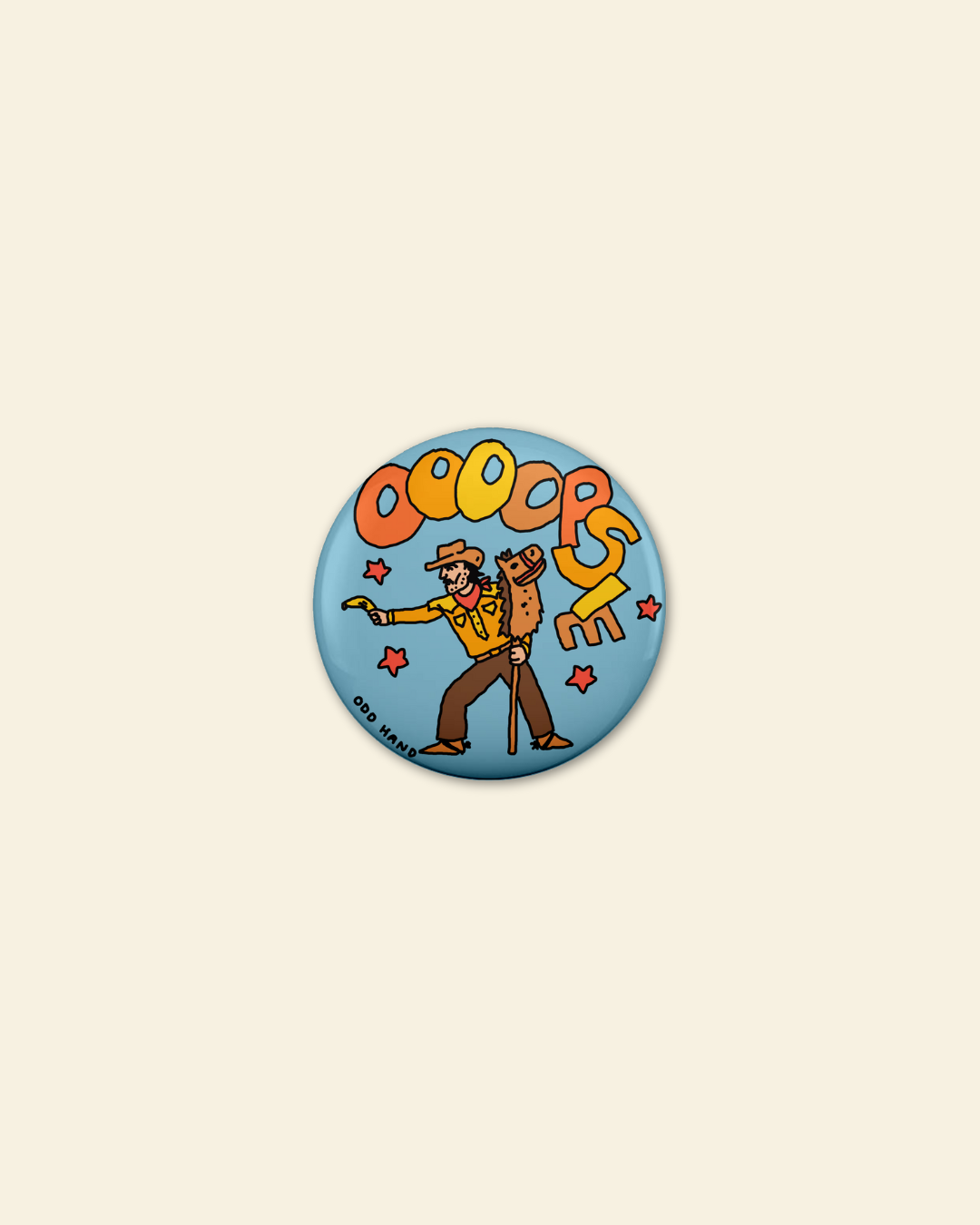 Oopsie Cowboy Badge – ODD HAND CO.