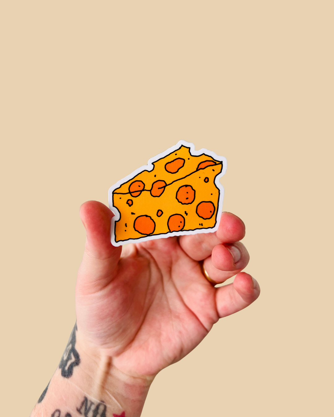 Cheese Wedge Sticker – ODD HAND CO.